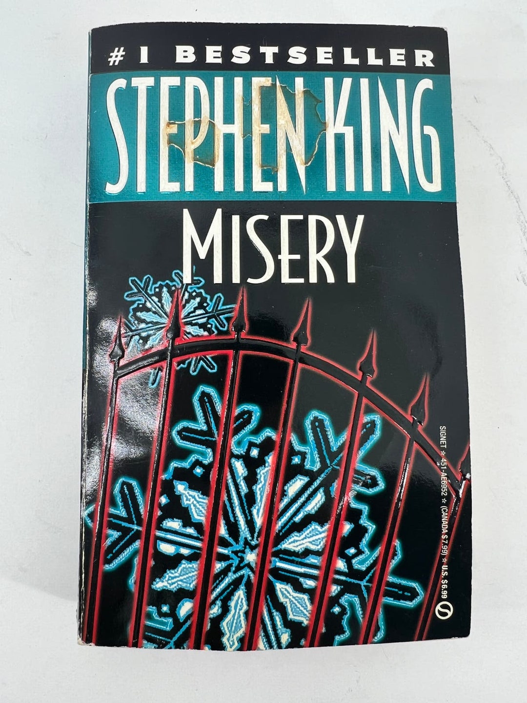 Misery by Stephen King 1988 First Signet Printing Paperback Book - Etsy