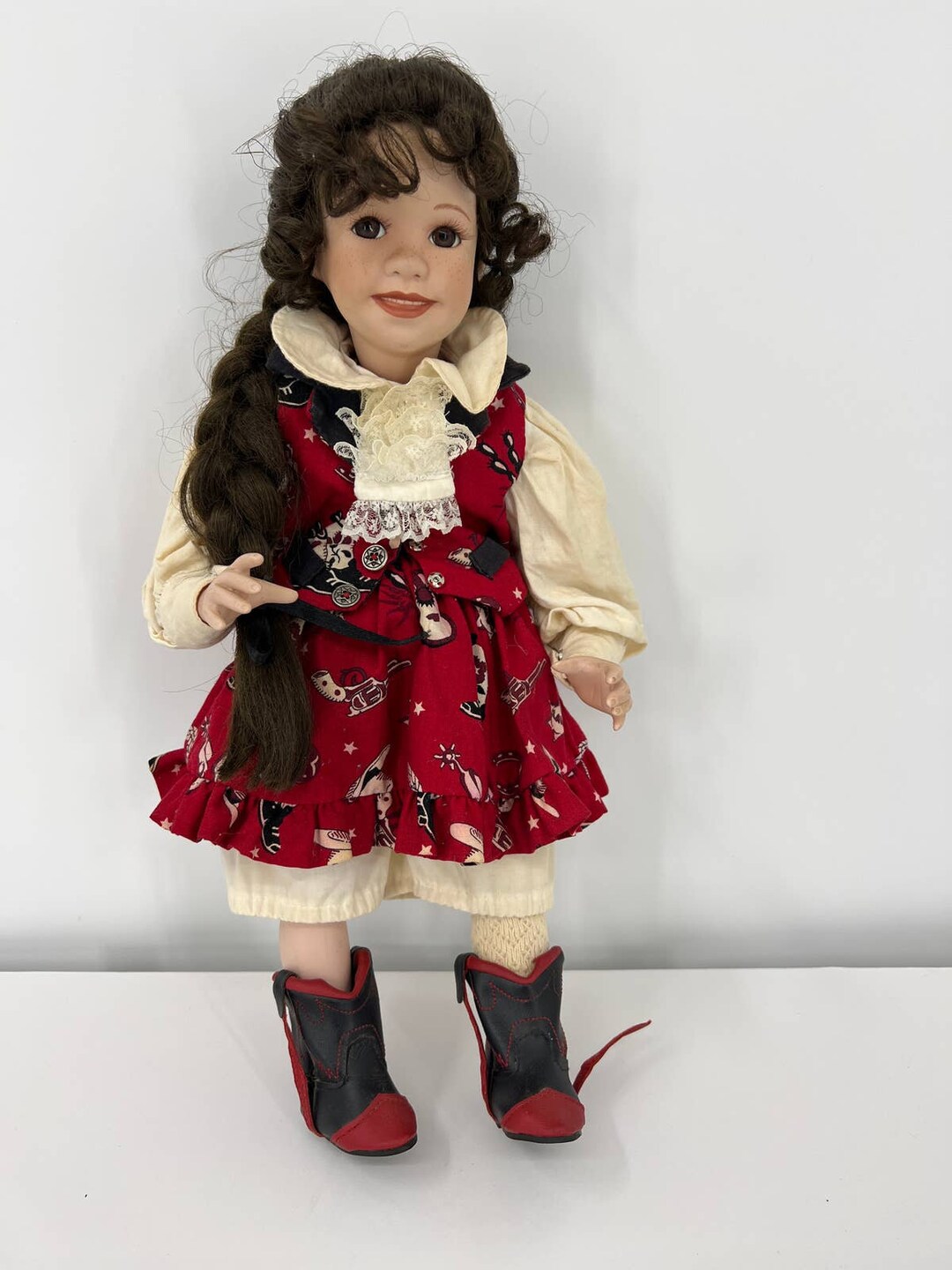 Vintage the Hamilton Collection Western Doll Cowgirl 17" Fast Ship - Etsy