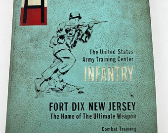 Vintage US Army Training Center Infantry Fort Dix NJ Book 1960s 1970s ...