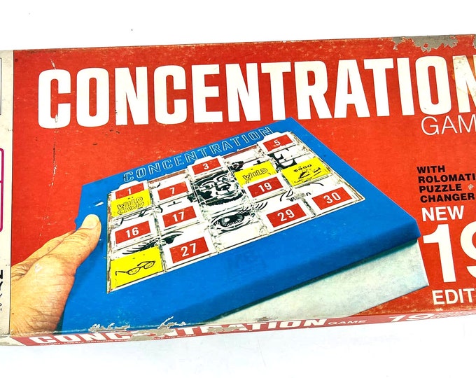 Vintage Concentration Board Game 1972 Milton Bradley Complete - Etsy