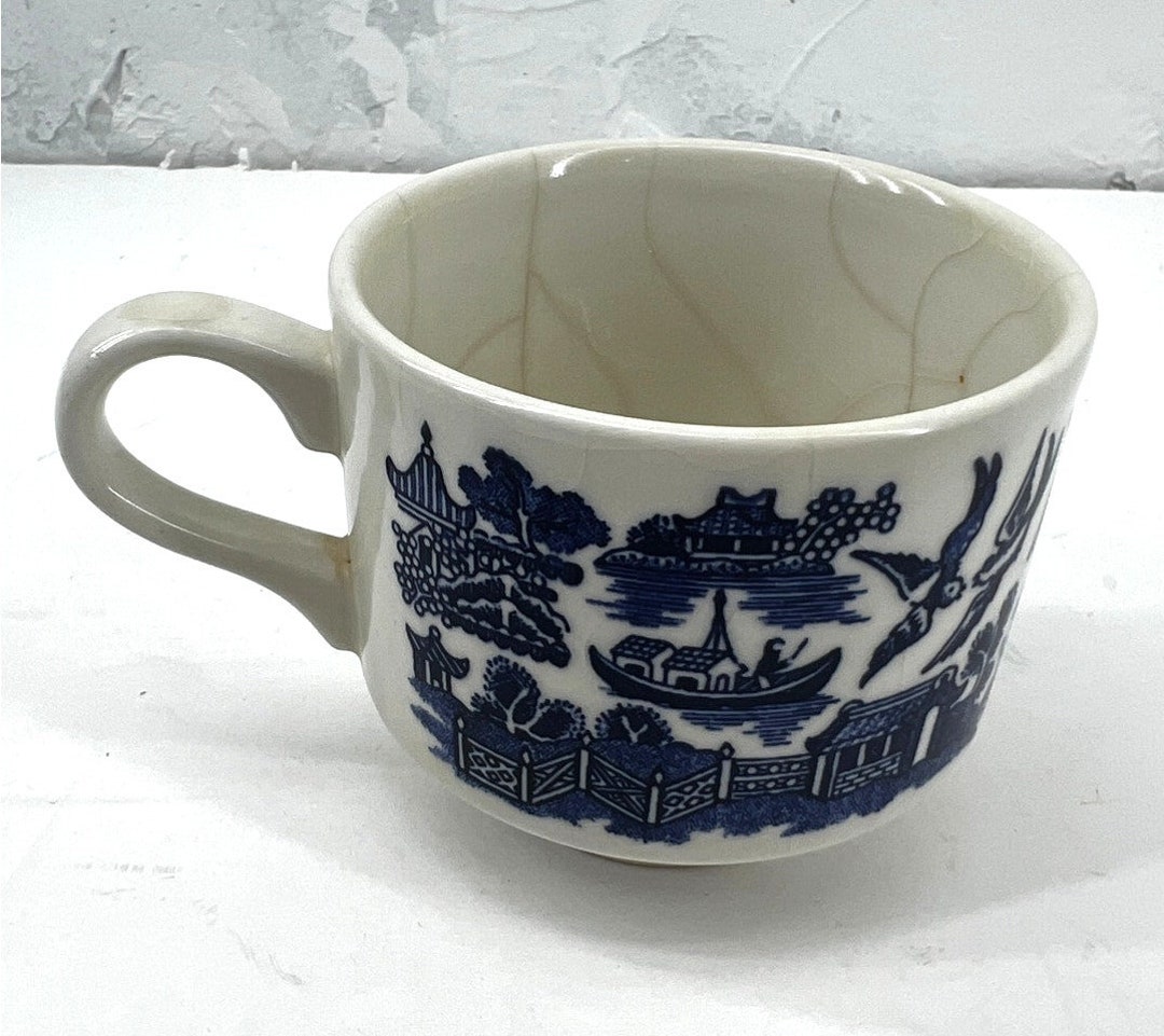 Churchill England Blue Willow Mug Cup Coffee Floral - Etsy