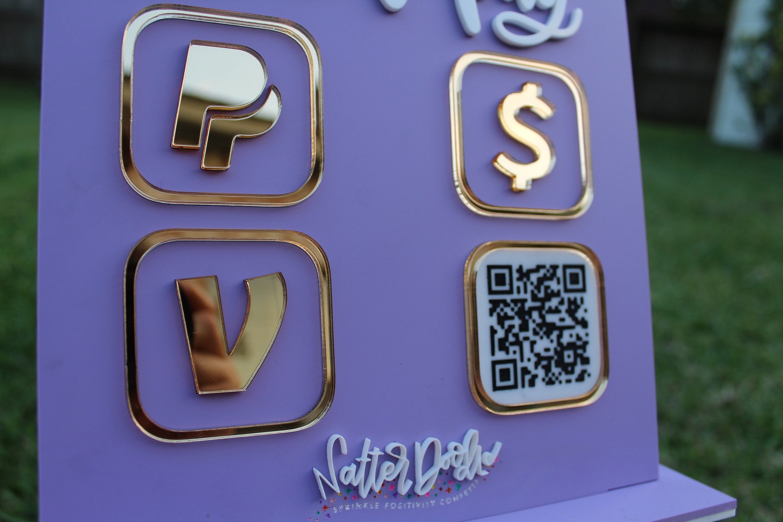 Business Social Media Instagram QR Code Mirror Sign Acrylic | Etsy