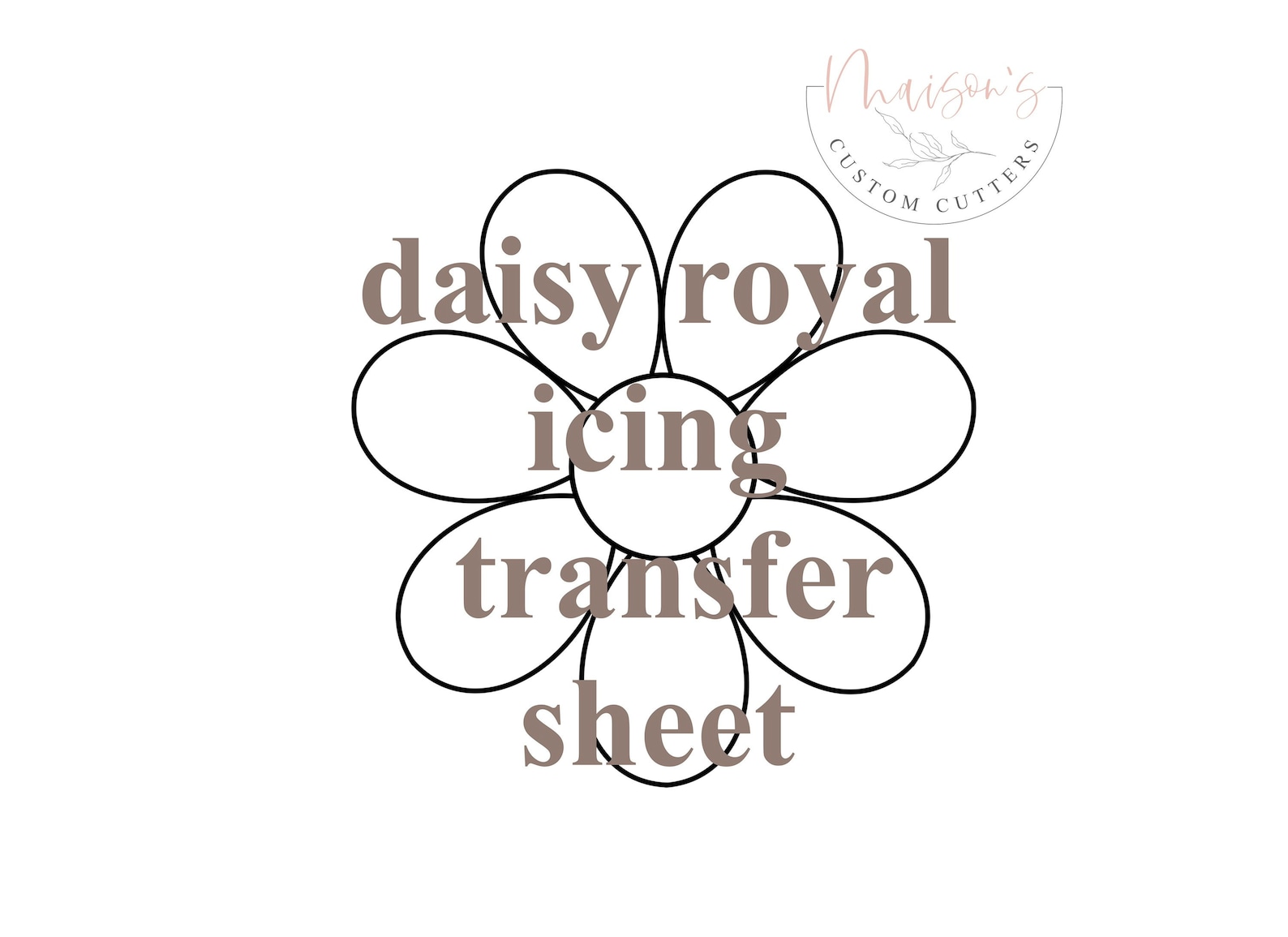 Daisy Royal Icing Transfer Sheets Digital Download - Etsy