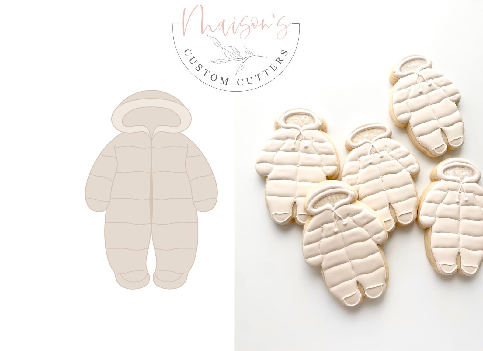 Baby Puffer Coat Cookie Cutter - Etsy