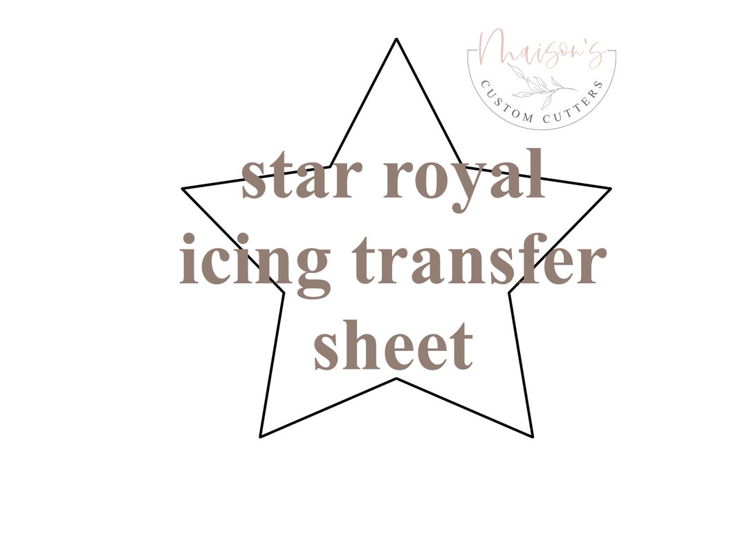 Star Royal Icing Transfer Sheets Digital Download - Etsy