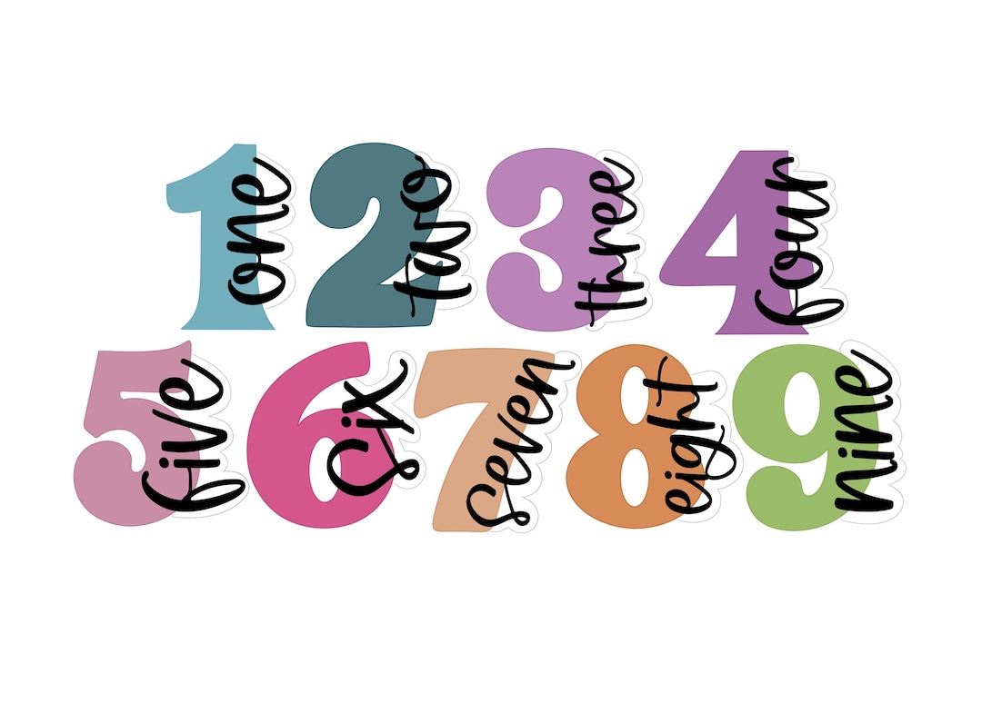 Curvy Numbers 1-9 With Font Cookie Cutters - Etsy