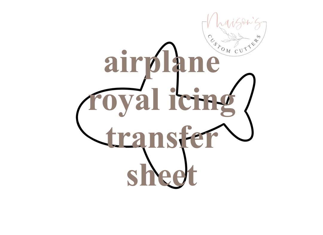 Airplane Royal Icing Transfer Sheets Digital Download - Etsy