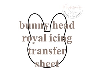Easter Bunnies - Royal Icing Transfer Sheets (4 Sizes) *digital ...