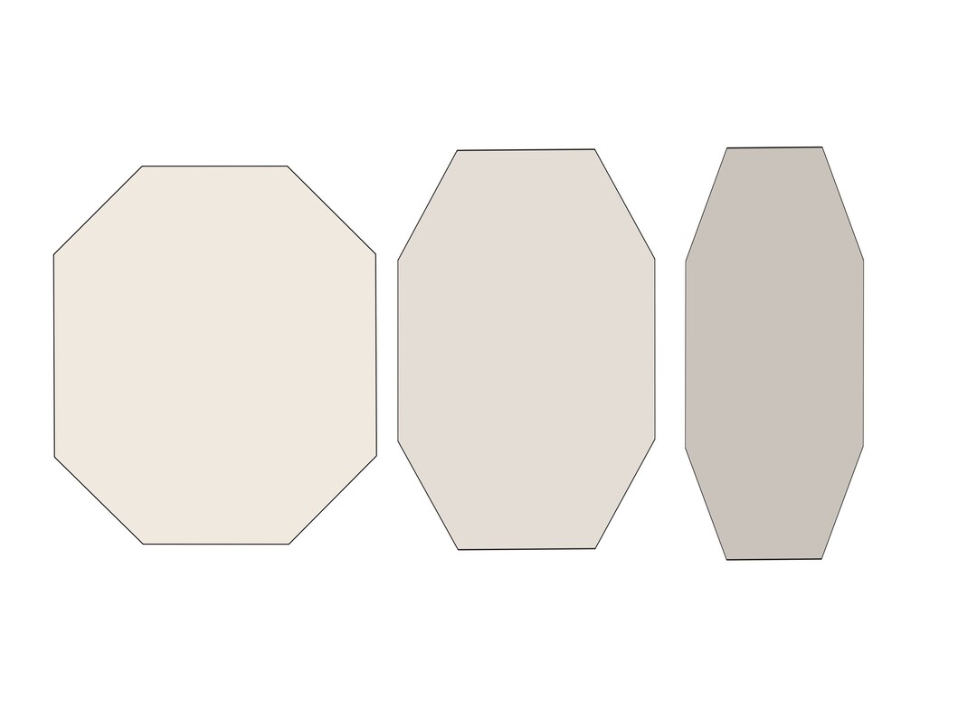 Stretched Octagon 1, 2, or 3 Cookie Cutter - Etsy