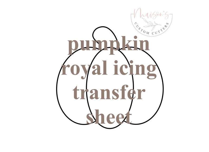 Pumpkin Royal Icing Transfer Sheets Digital Download - Etsy