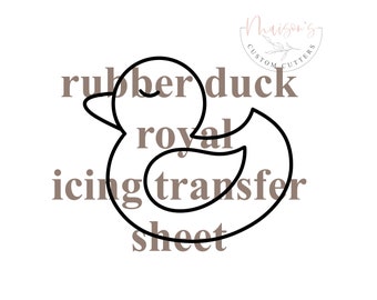 Duck Royal Icing Transfer Sheets 3 Sizes DIGITAL DOWNLOAD - Etsy