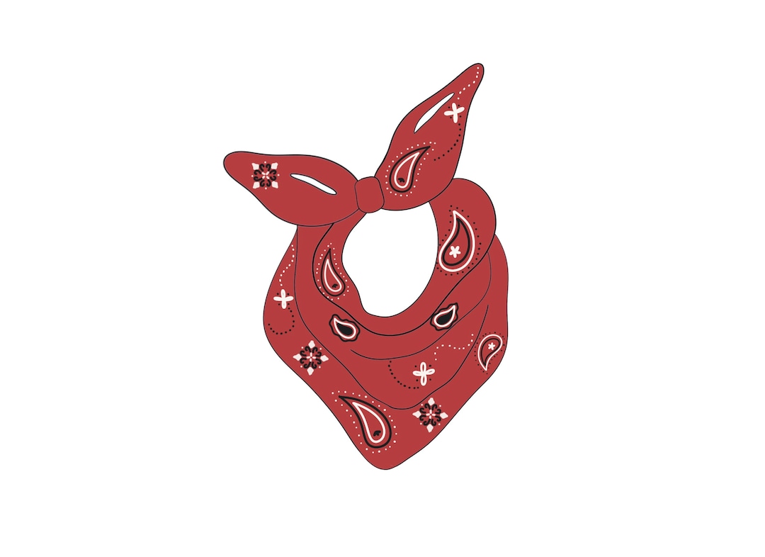 Bandana Cookie Cutter Etsy