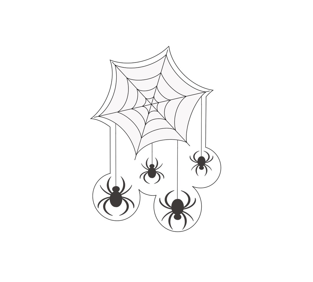 Spider Web Symbols, Realistic Spiderweb Halloween Clip Art