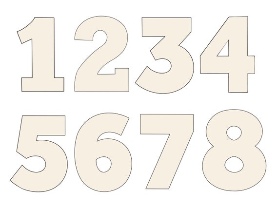 Numbers 1-9 - Etsy Australia
