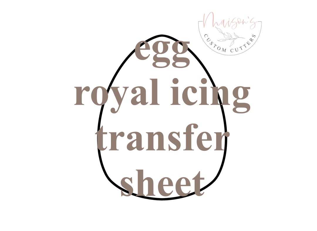 Egg Royal Icing Transfer Sheets Digital Download - Etsy