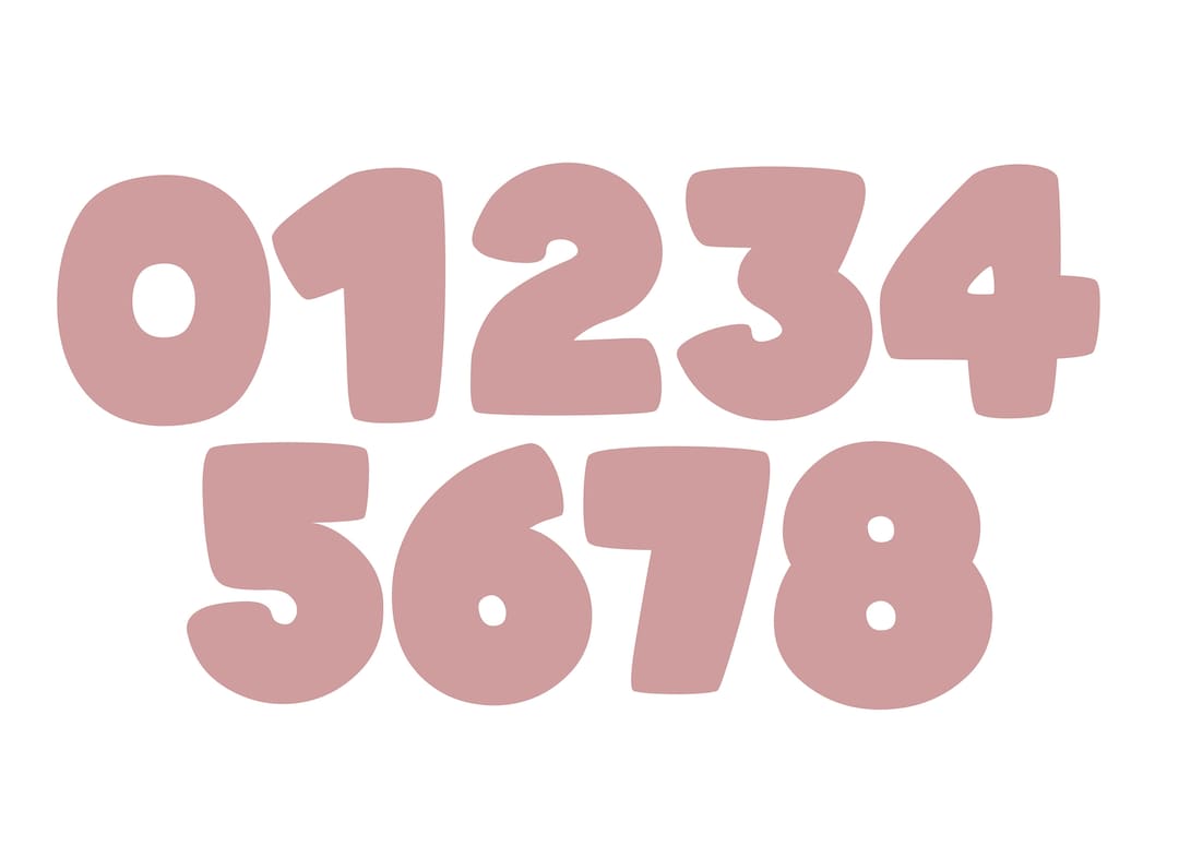 Chunky Numbers 0-9 Cookie Cutters - Etsy