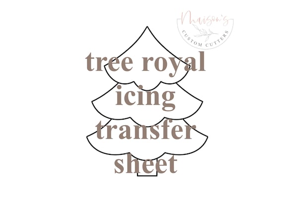 Tree Royal Icing Transfer Sheet Digital Download - Etsy