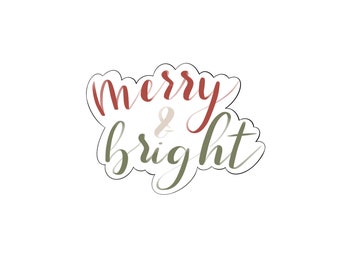 Merry Christmas Hand Lettered Cookie Cutter - Etsy