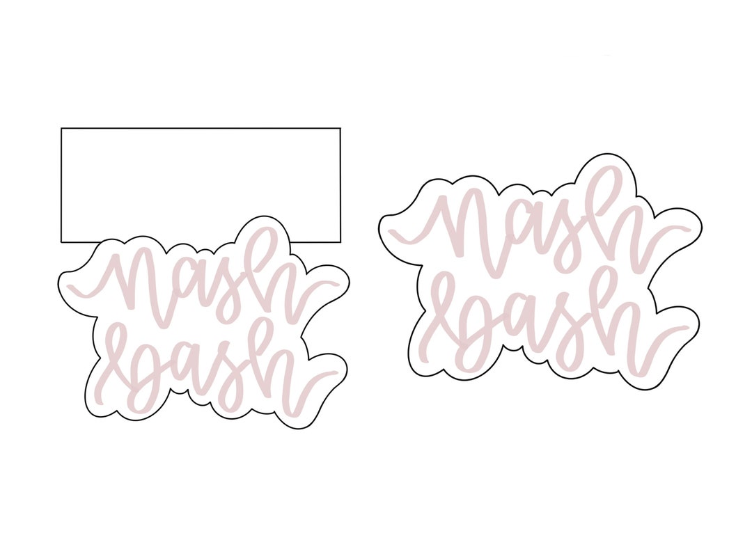 Nash Bash Plaque With or Without Banner Cookie Cutter - Etsy