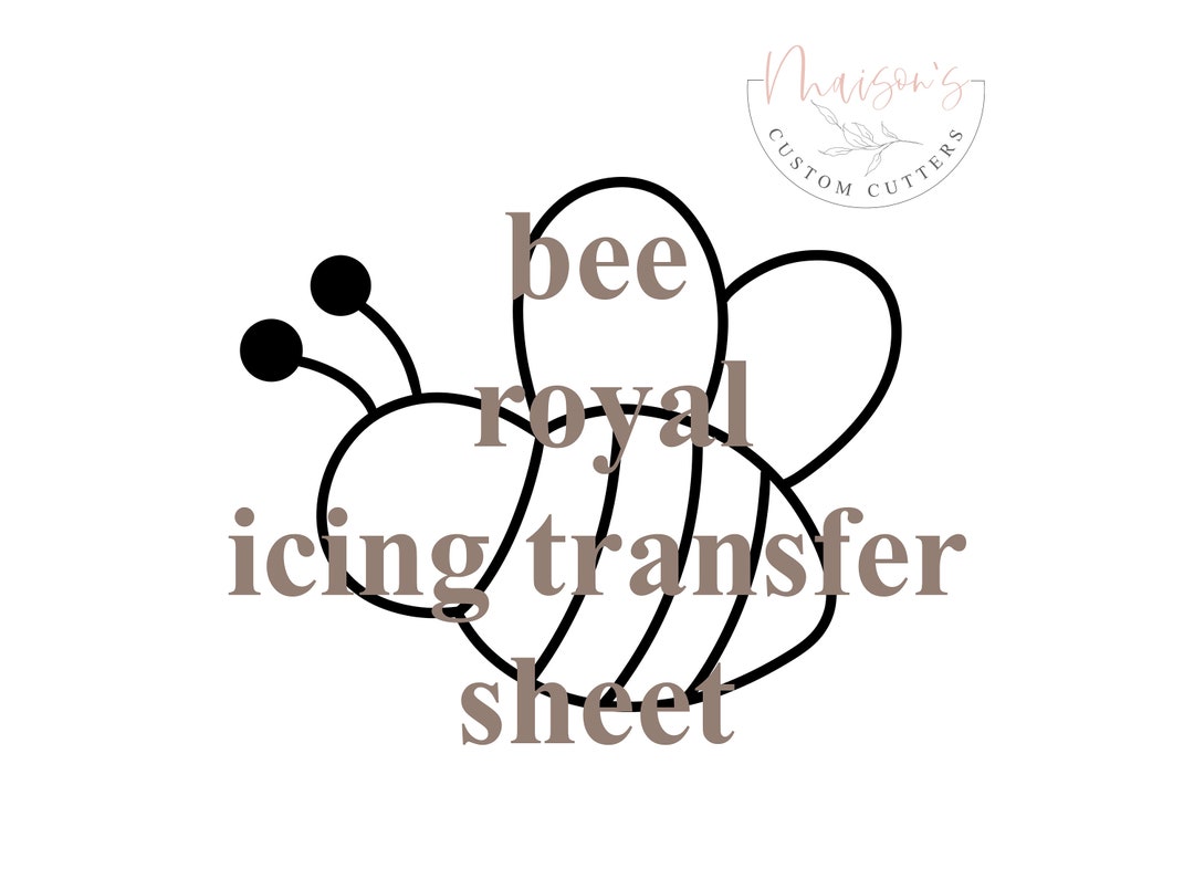 Bee Royal Icing Transfer Sheets Digital Download - Etsy