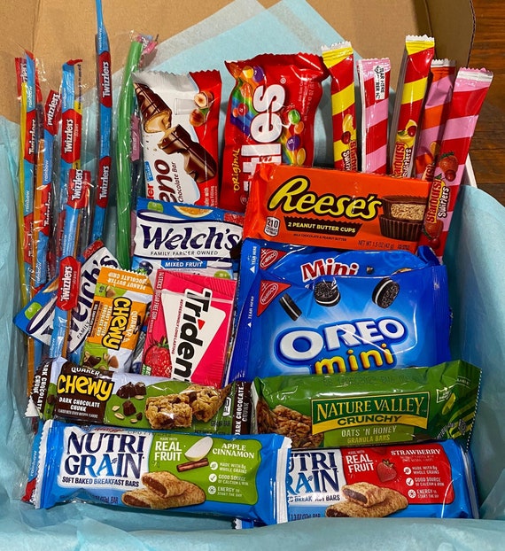 Sweet Treats Care Package Gift Snack Box 25 Items / College / - Etsy