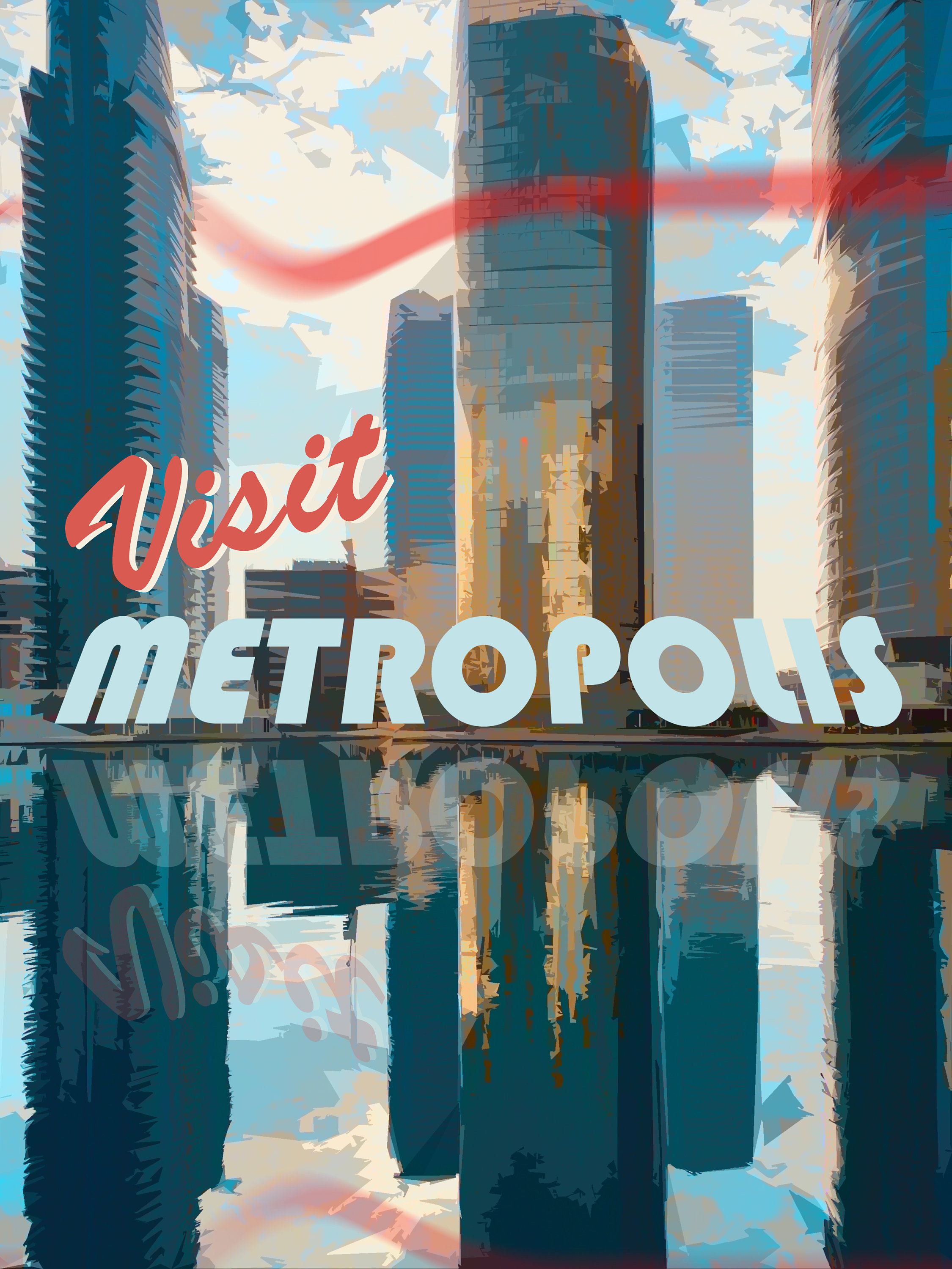 Metropolis Travel Poster - Etsy
