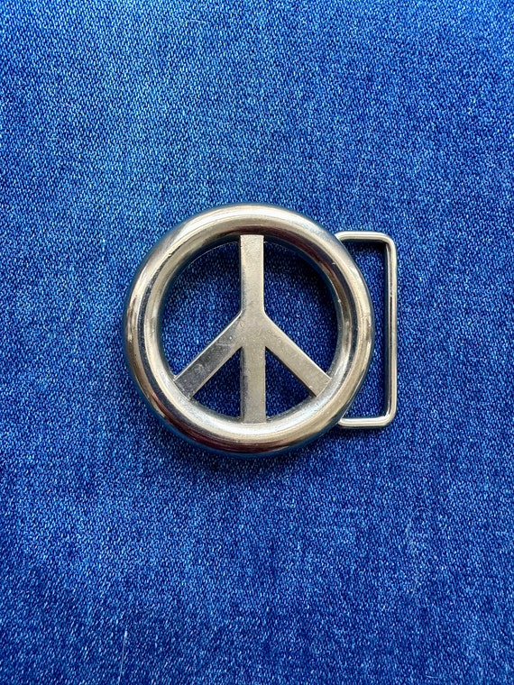 vintage belt buckle peace - Gem