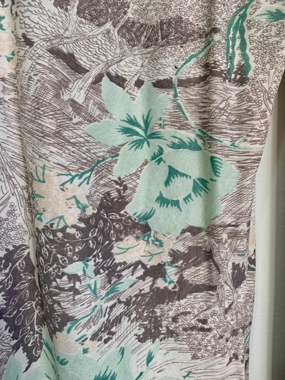 Men’s Vintage 70s Disco Shirt. Off White, Brown & Gre… - Gem