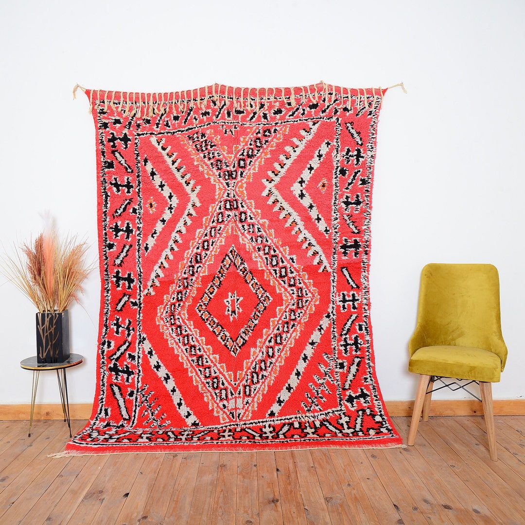 Moroccan Large Rug Moroccan Area Rug Abstract Moroccan Rug Boujaad ...