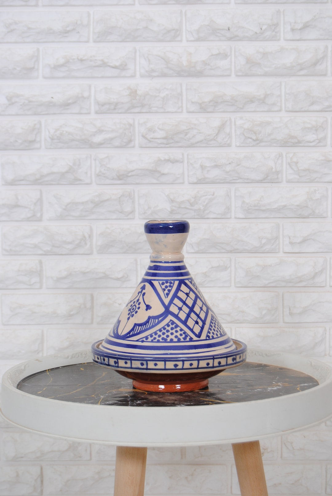 Small Moroccan Tajin for Spices Ceramic Cooking and Serving Tagine ...