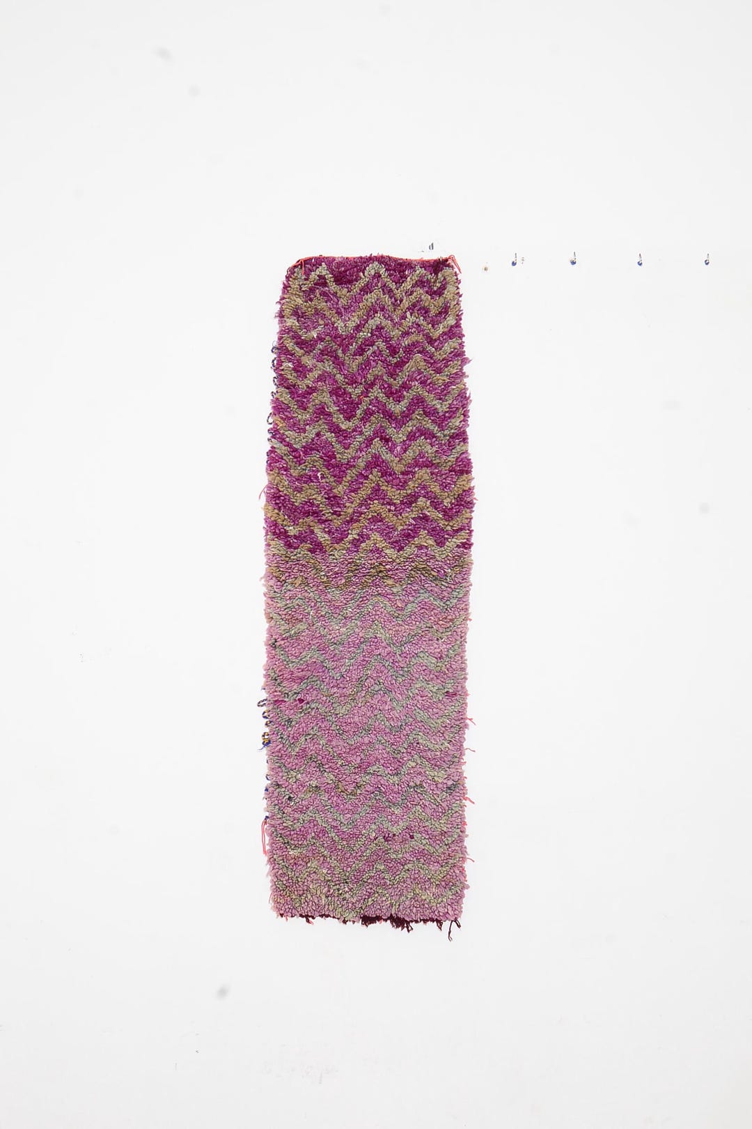 55 X 17.7-inch Moroccan Rug. Antique Azilal Rug Hand-woven by Burberry ...
