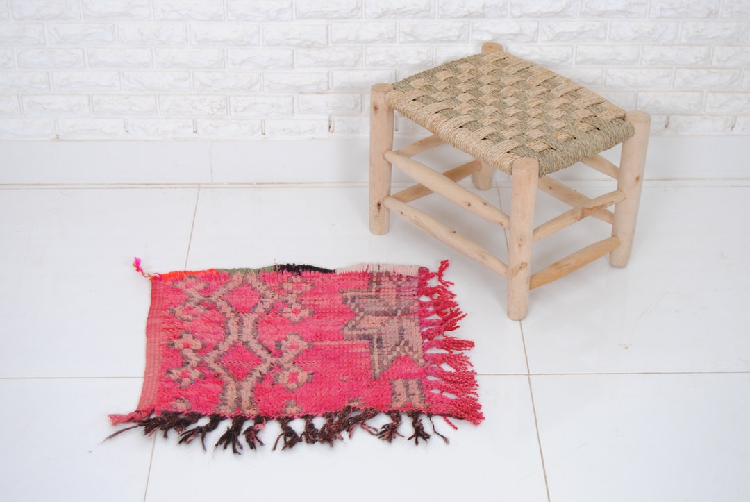 Small Moroccan Rug. Antique Boujaad Rug Hand-woven by Burberry Burberry ...