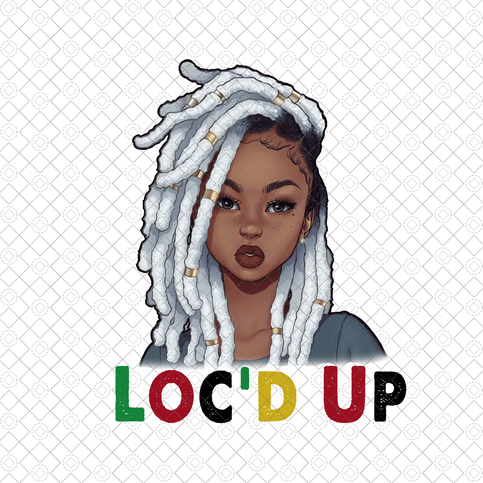Locs Girl png Loc'd Up png Dreadlocks png Afro Women | Etsy