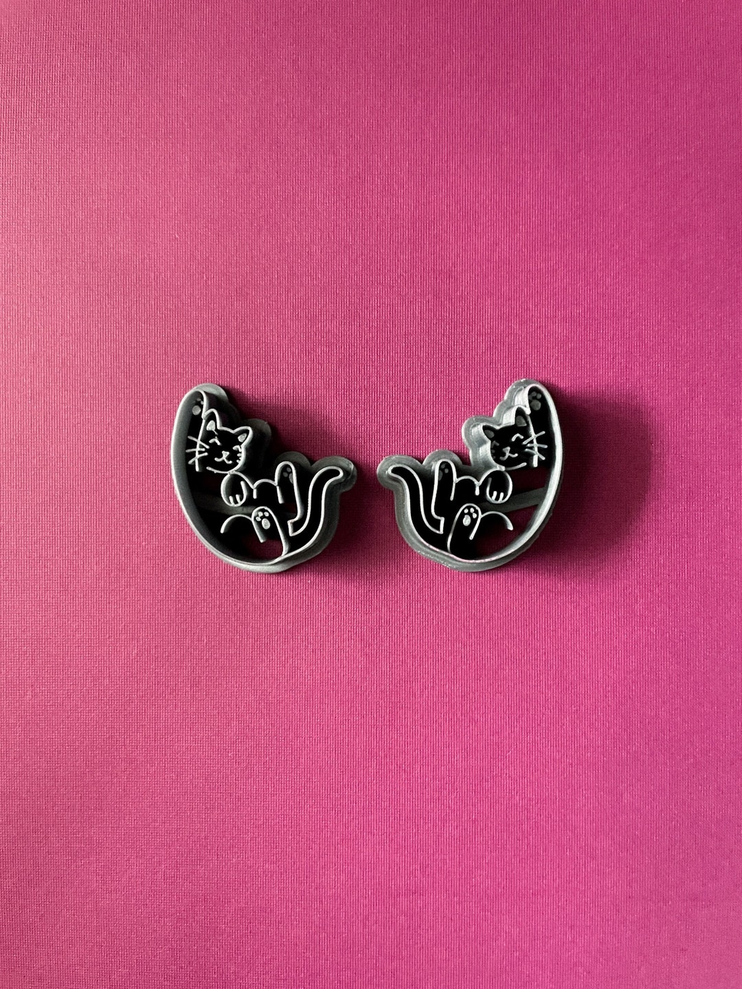 Kitty Clay Cutter | Unique Clay Cutters | Cutters for Polymer Clay - Etsy