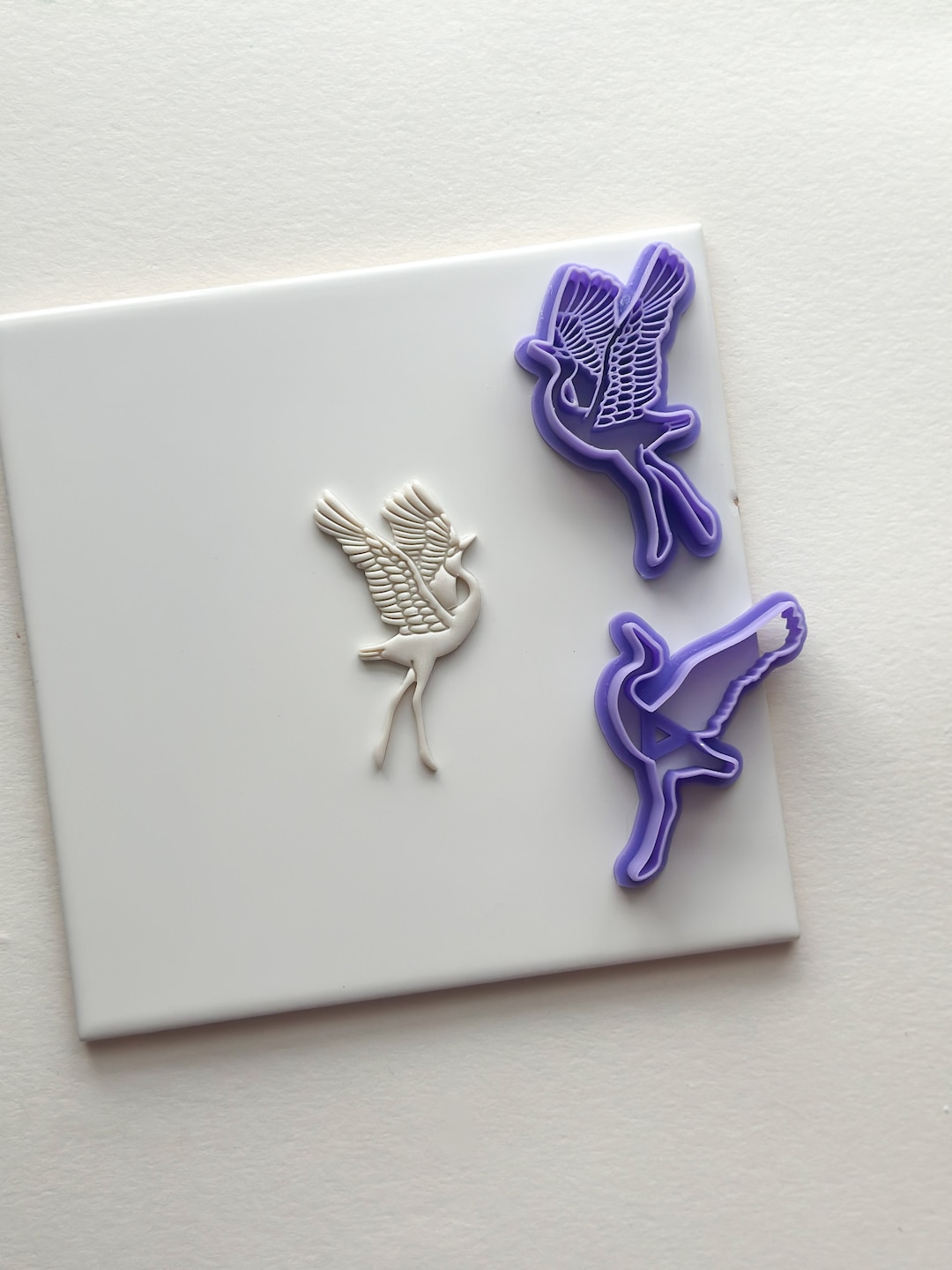 Crane Cutter | Bird Clay Cutters | Animal Cutters for Polymer Clay - Etsy