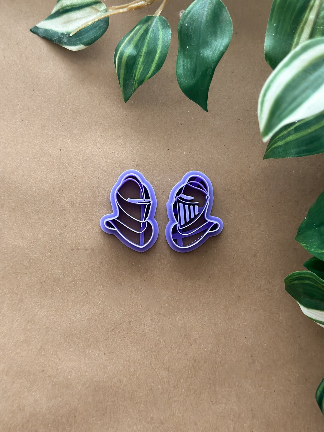 Asymmetric Knight Helmet Clay Cutter Set Fantasy Embossing Clay Cutters ...