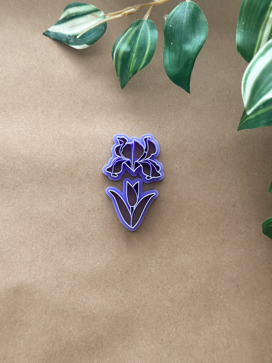 Iris Clay Cutter Set | Floral Embossing Clay Cutters | Flower Cutters ...