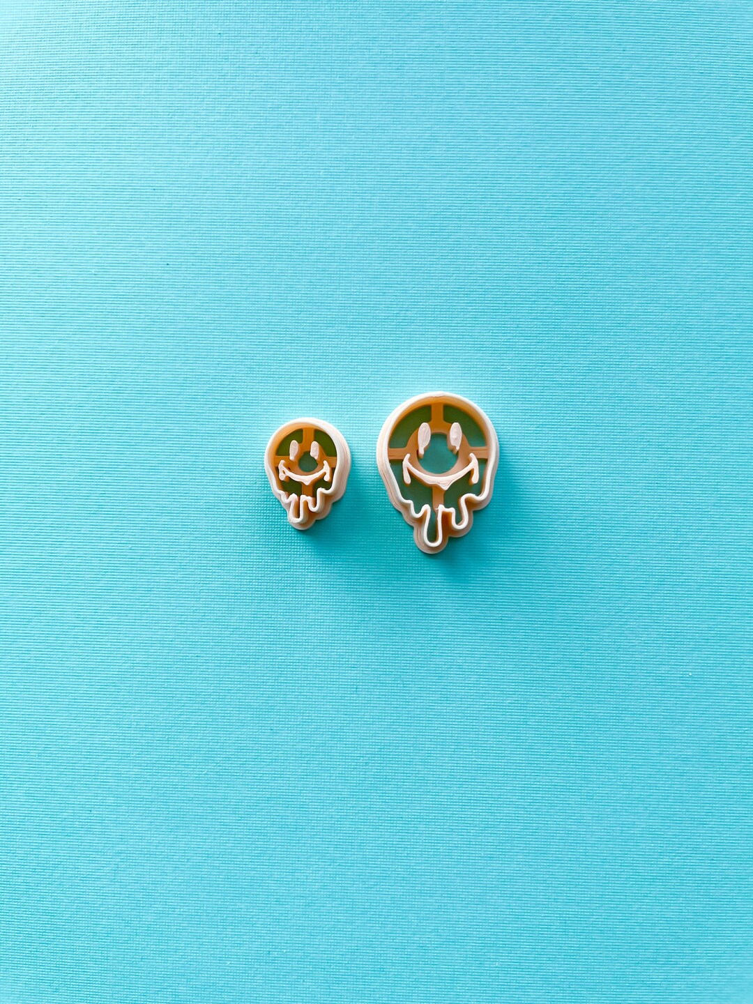 Drippy Smiley Face Cutter | Melting Drippy Emoji Clay Cutter | Cutter ...