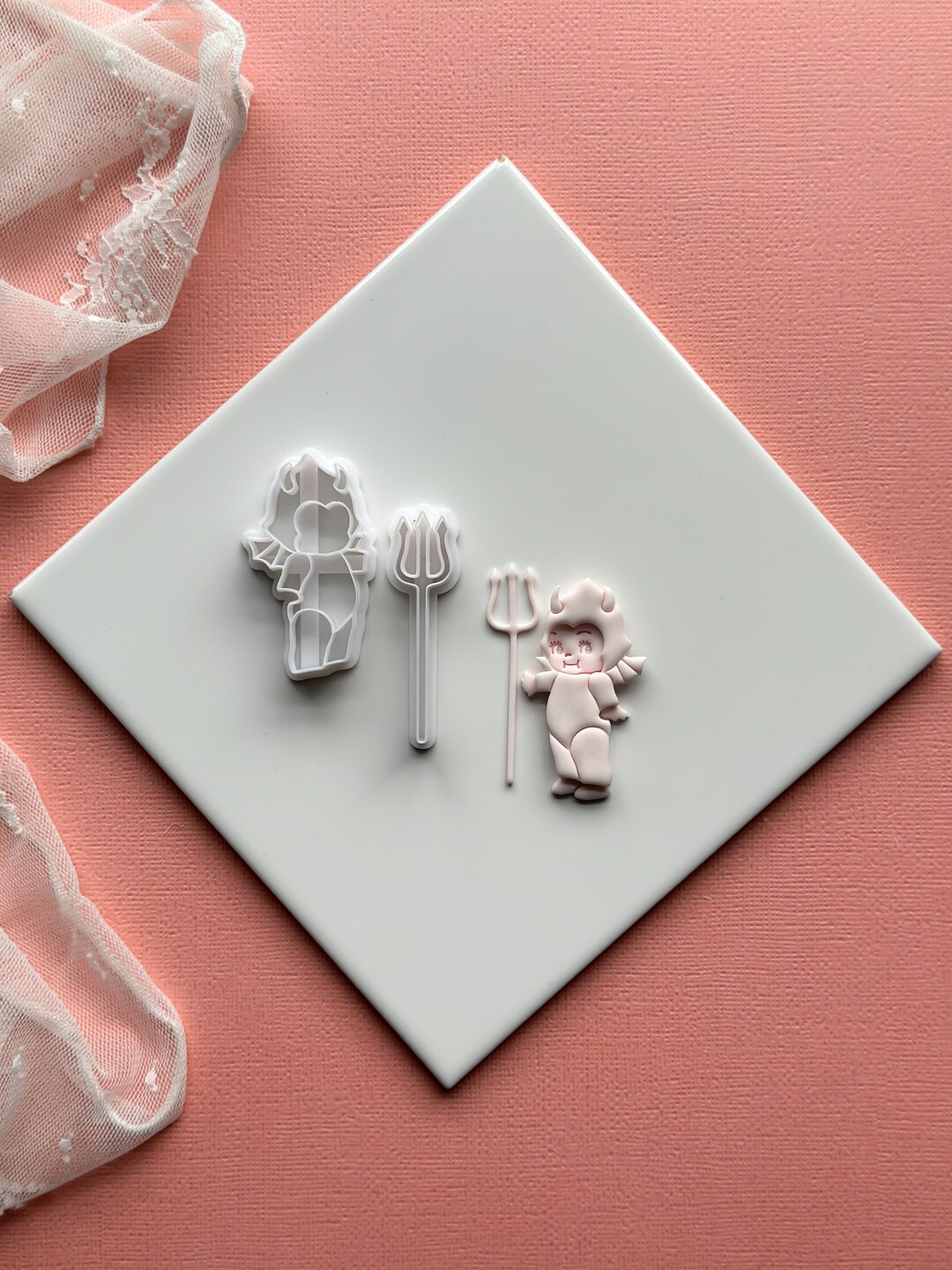 NEW Kewpie Devil Outfit Clay Cutter | Embossing Clay Cutters | Cutters ...