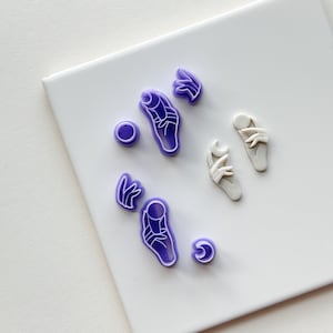 Sun & Moon Hands Cutter | Astrological Clay Cutters | Astral Cutters ...