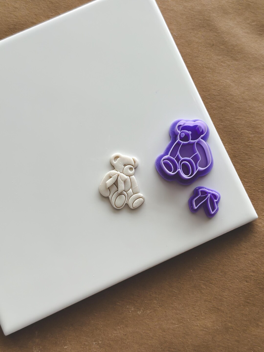 Teddy Bear Clay Cutter | Cute Clay Cutters | Unique Cutters for Polymer ...