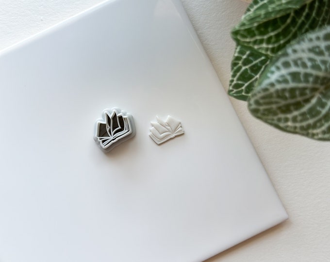 RESIN Open Book Clay Cutter Bookish Clay Cutters Cutters for Polymer ...