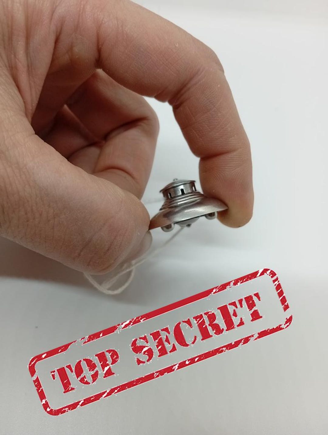 Adamski Model Uap UFO Venusian Aliens Flying Saucer Metal Retro Sci-fi ...