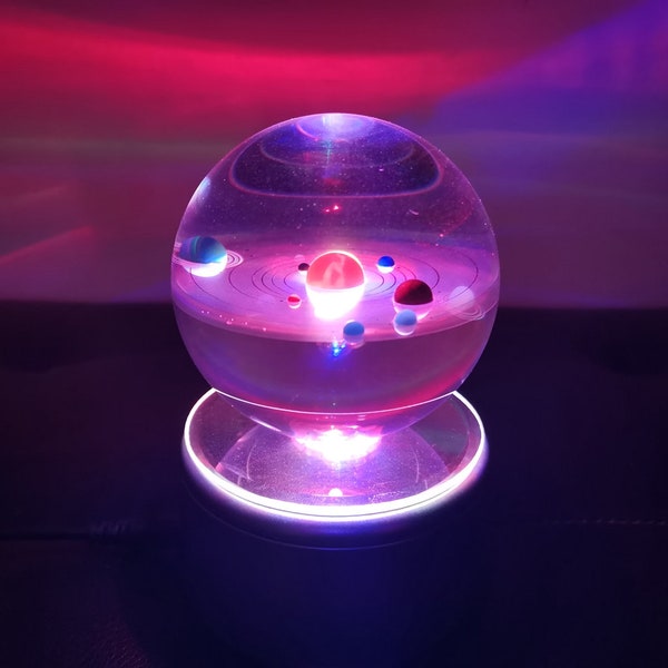 3d Solar System Crystal Ball - Etsy
