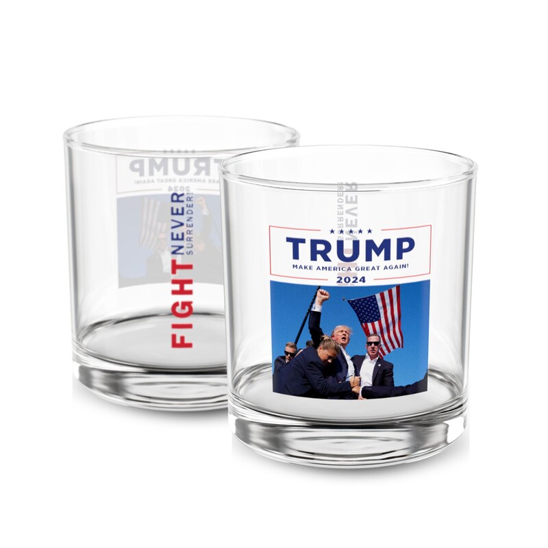 Trump Drinking Glass - Etsy