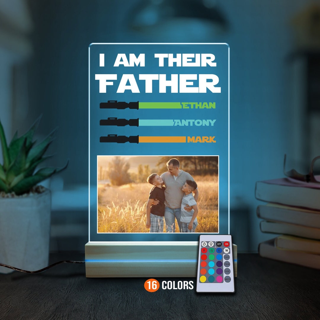 I Am Their Father Sign, Personalized Christmas Gift for Dad, Photo ...