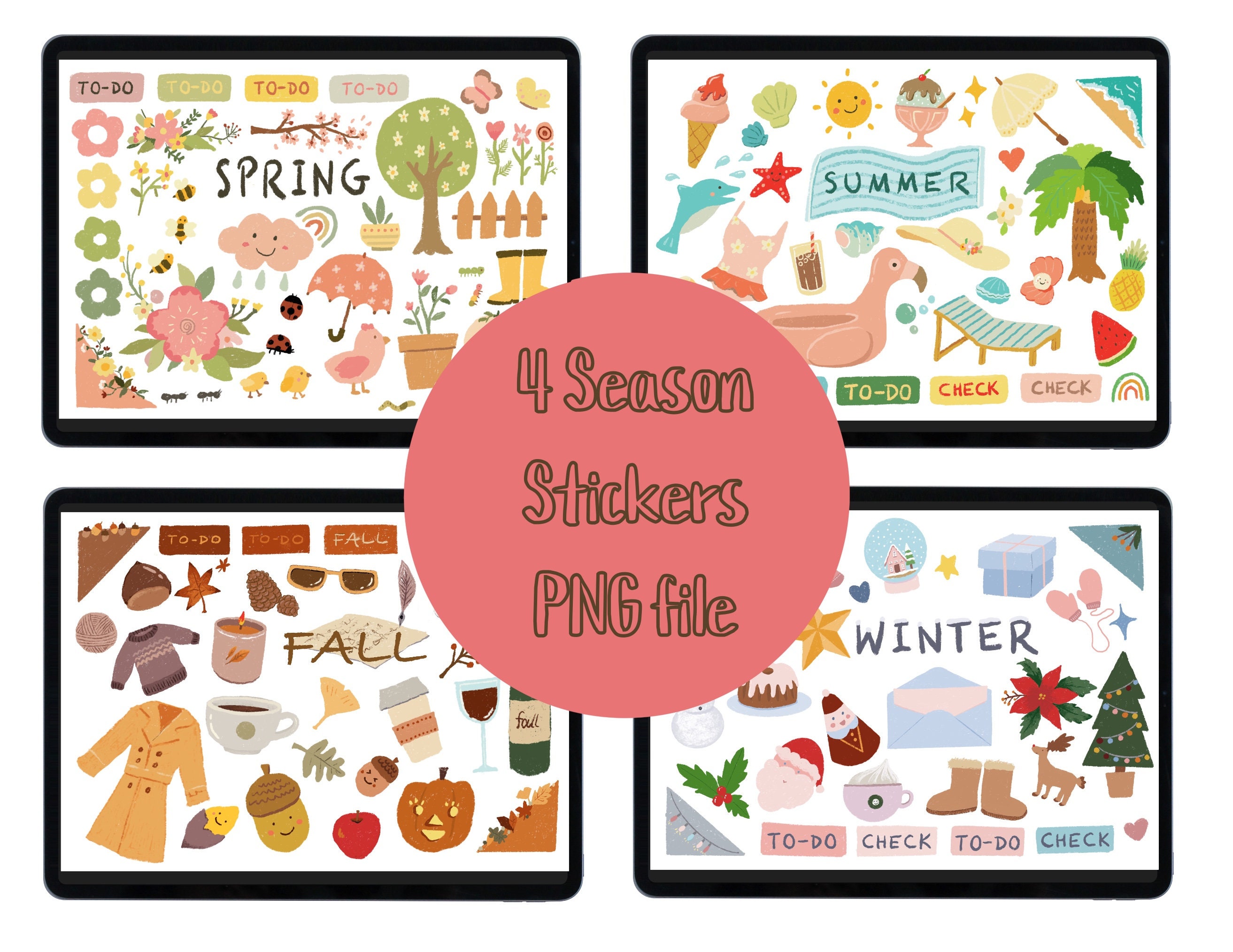 Good Notes Stickers,digital Planner Sickers Good Notes, Bundle, 4 ...