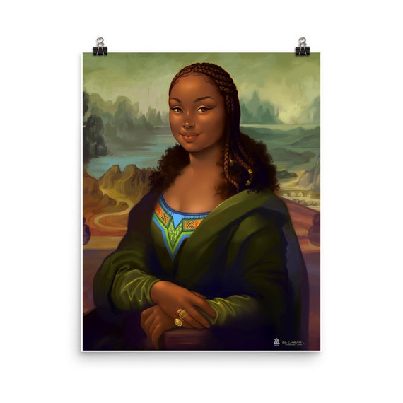 Black Scale Mona Lisa