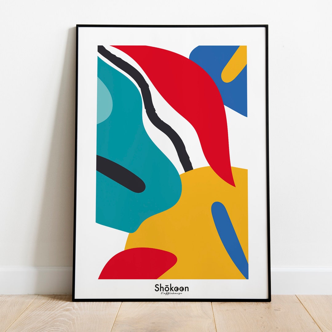 LIFE COLOR Graphic Poster Poster & Poster Contemporary Decoration - Etsy