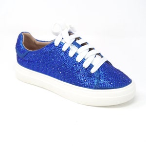 Women's Rhinestone Flat Bling Fashion Tennis Sneakers - Etsy